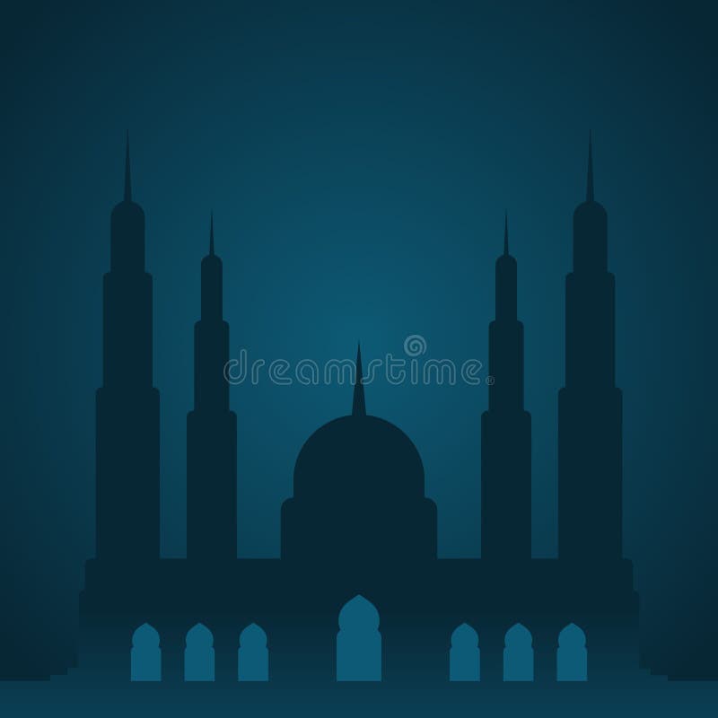 Mosque vector icon stock vector. Illustration of celebration - 192038882