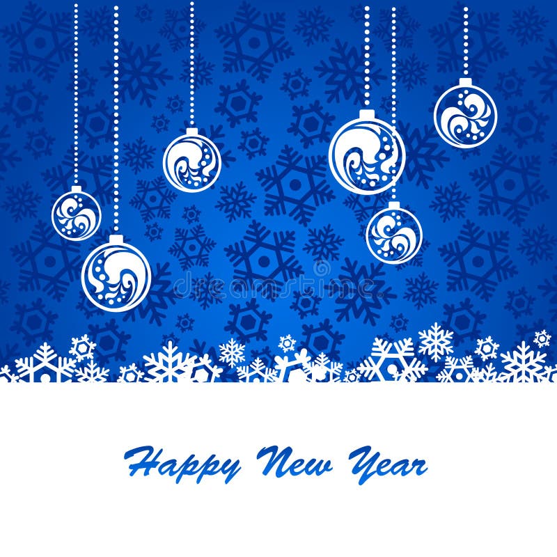 Blue Background for New Year Stock Vector - Illustration of year ...