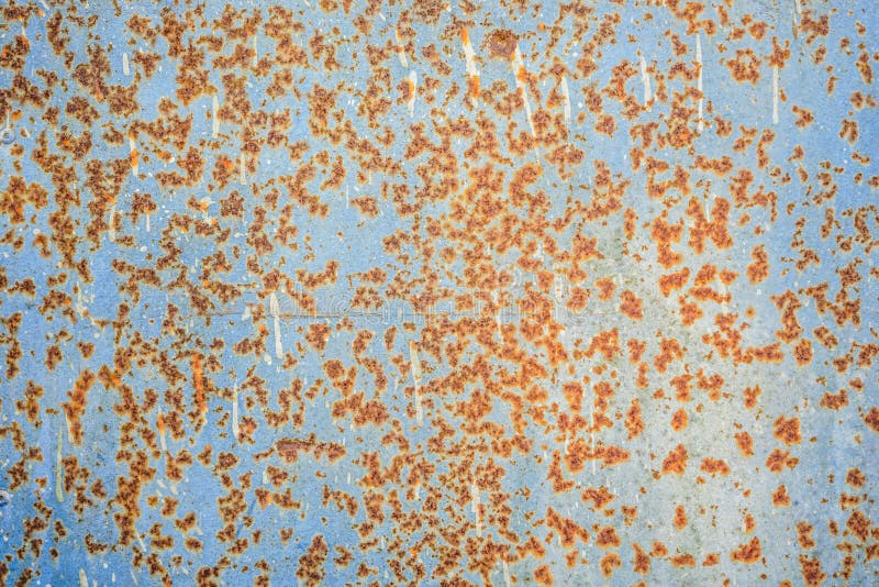 Blue Background of Old Metal Sheet with Rust Stock Image - Image of ...