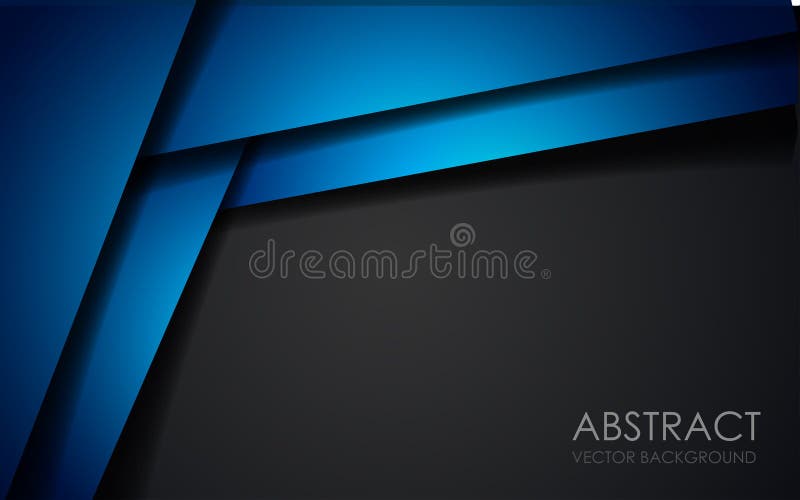 Blue Background Overlap Dimension Grey Vector Illustration Message ...