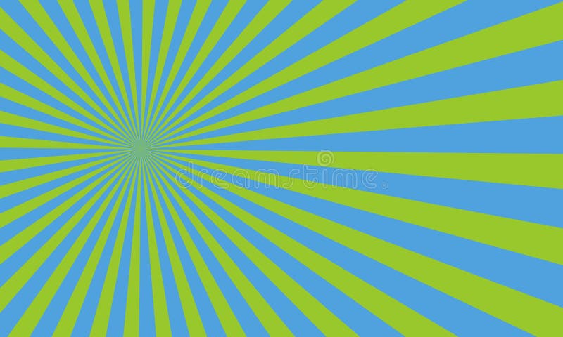 Blue Background with Retro Rays. Color Abstract Ray Star Burst ...