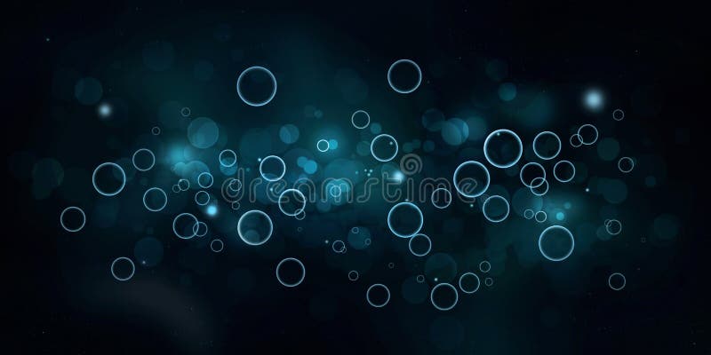 Bokeh Overlay with Glowing Particles. Bubble Bokeh Stock Illustration ...