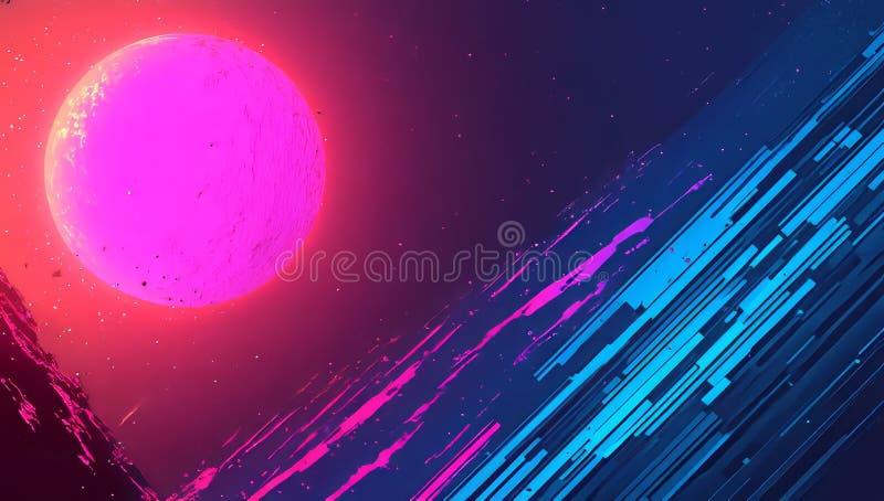 A Blue Background Serves As the Foundation for an Abstract Technology ...