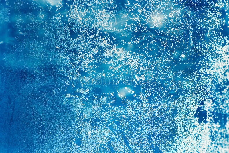 Blue Background with Small Water Bubble Stock Image - Image of fresh ...