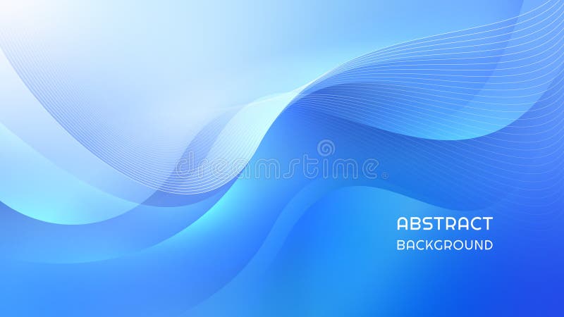 A Blue Background with a Soft Wavy Shapes Stock Vector - Illustration ...