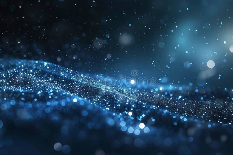 A Blue Background with Sparkles and Light Stock Photo - Image of ...