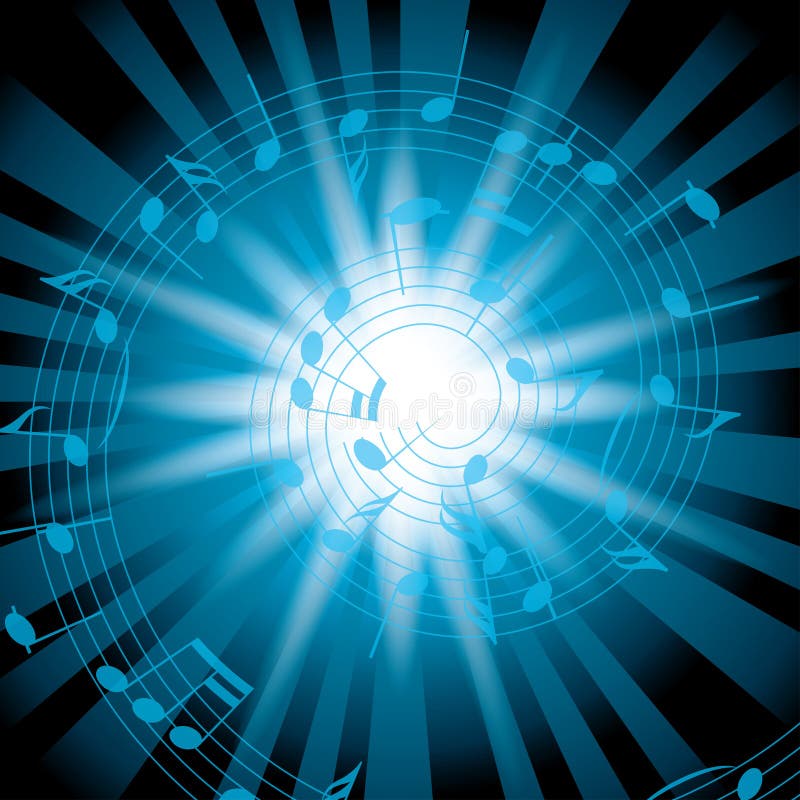 Blue Background Music Notes Stock Illustrations – 10,251 Blue ...