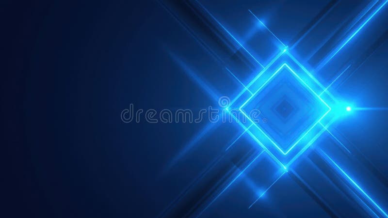 Blue Background Square Middle Bright Light Shining Stock Photos - Free ...