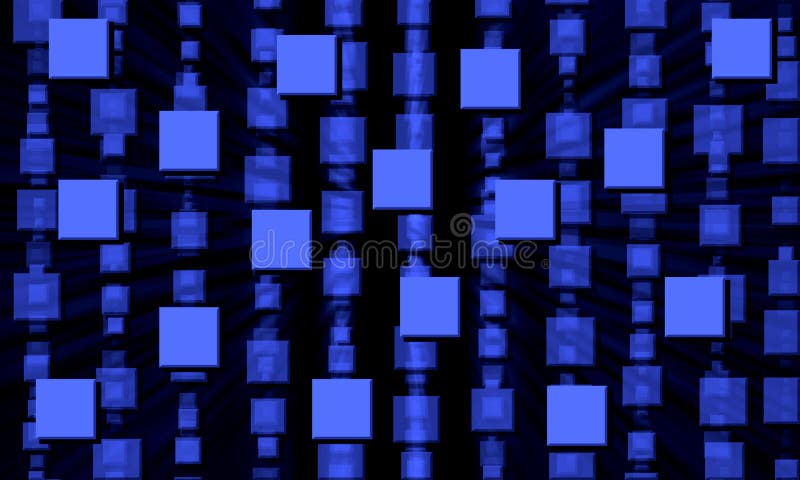 Blue Background with Squares and Lines Stock Illustration ...