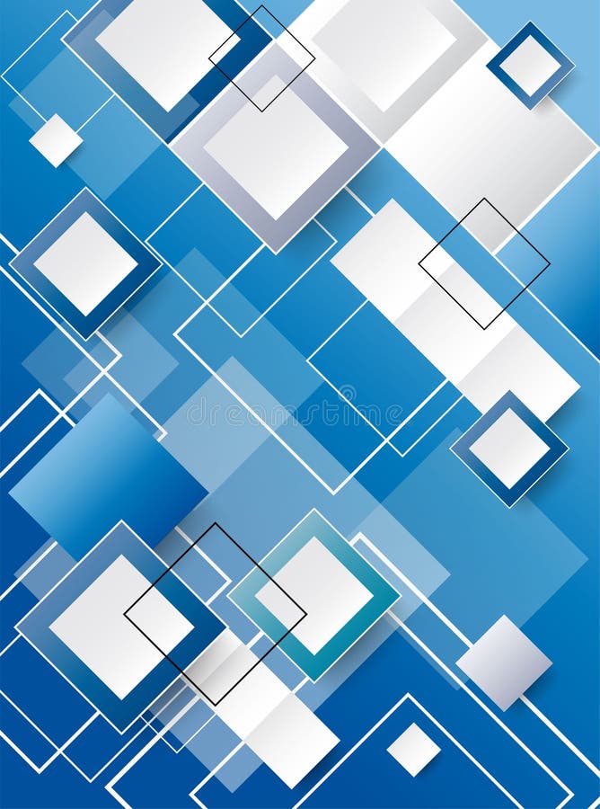 BLUE BACKGROUND with SQUARES Stock Illustration - Illustration of ...
