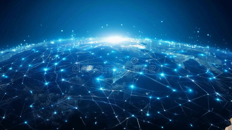 Technology Elements of Global Network Stock Video - Video of creating ...