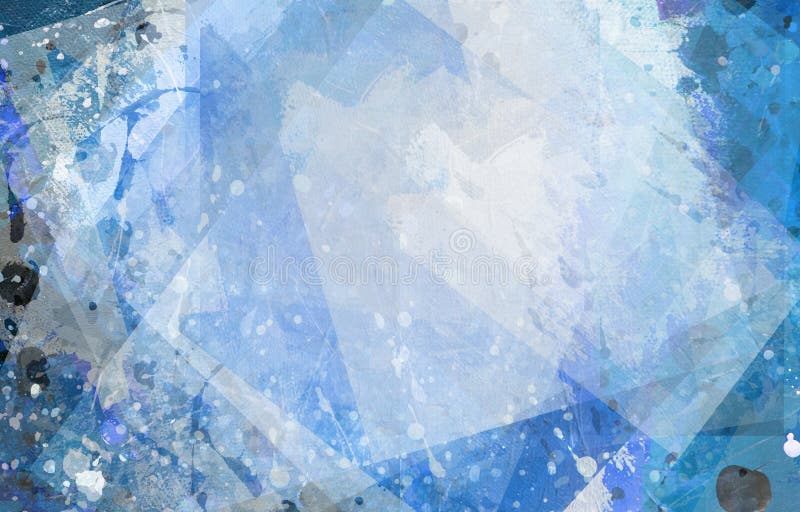 Blue Background with Textured Transparent Squares in Random Layers ...