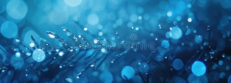 Blue Background with Water Drops Stock Photo - Image of wetness, clear ...