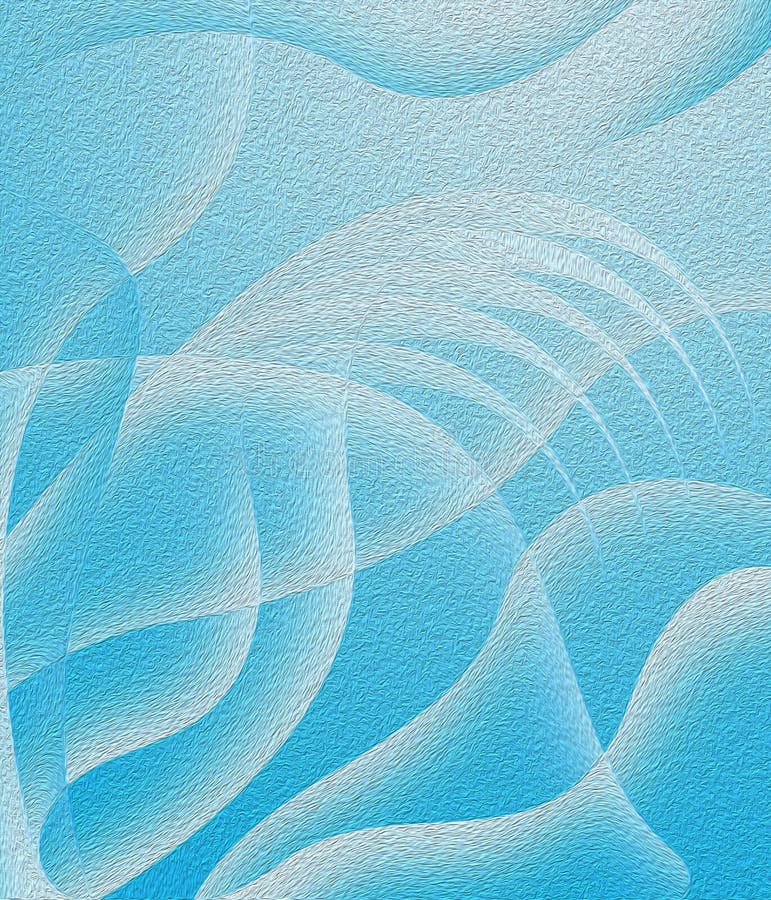 Blue Background with Waves and Color Transitions Stock Illustration ...