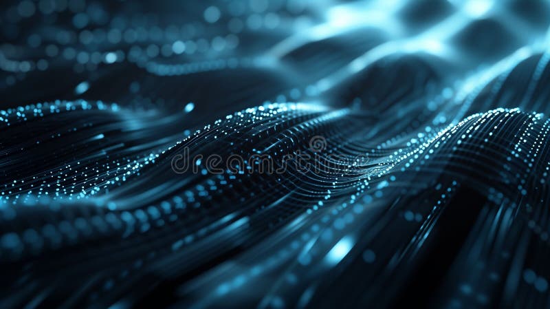 Blue Background with Wavy Pattern Stock Illustration - Illustration of ...