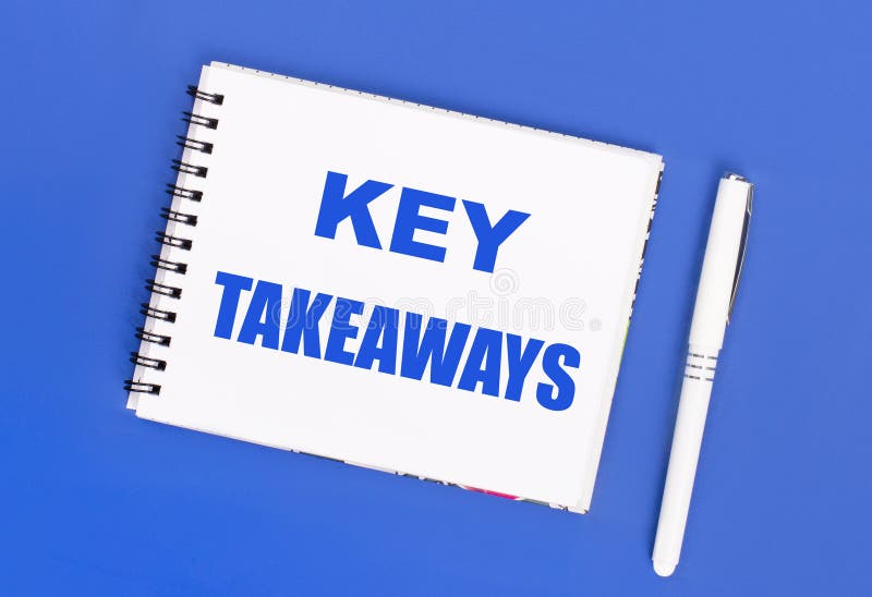 On a Blue Background, a White Ballpoint Pen and a White Notepad with ...