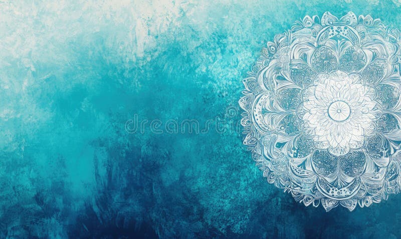 A Blue Background with a White Circle in the Middle Stock Photo - Image ...