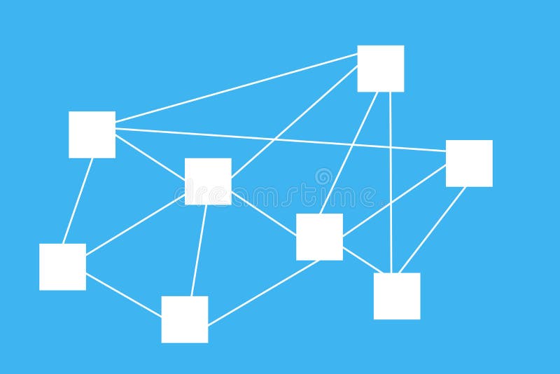 Cubes Line Connecting Vector Stock Illustrations – 11 Cubes Line ...