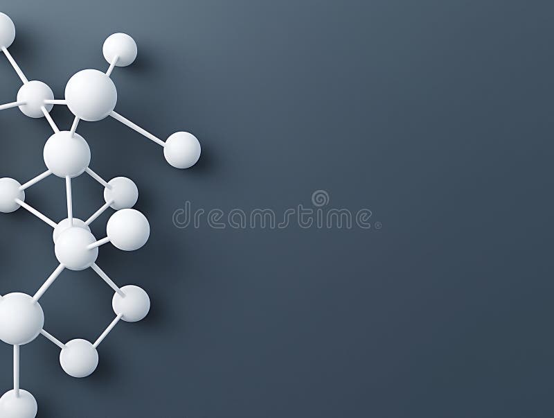 A Blue Background with a White Molecule on it Stock Illustration ...