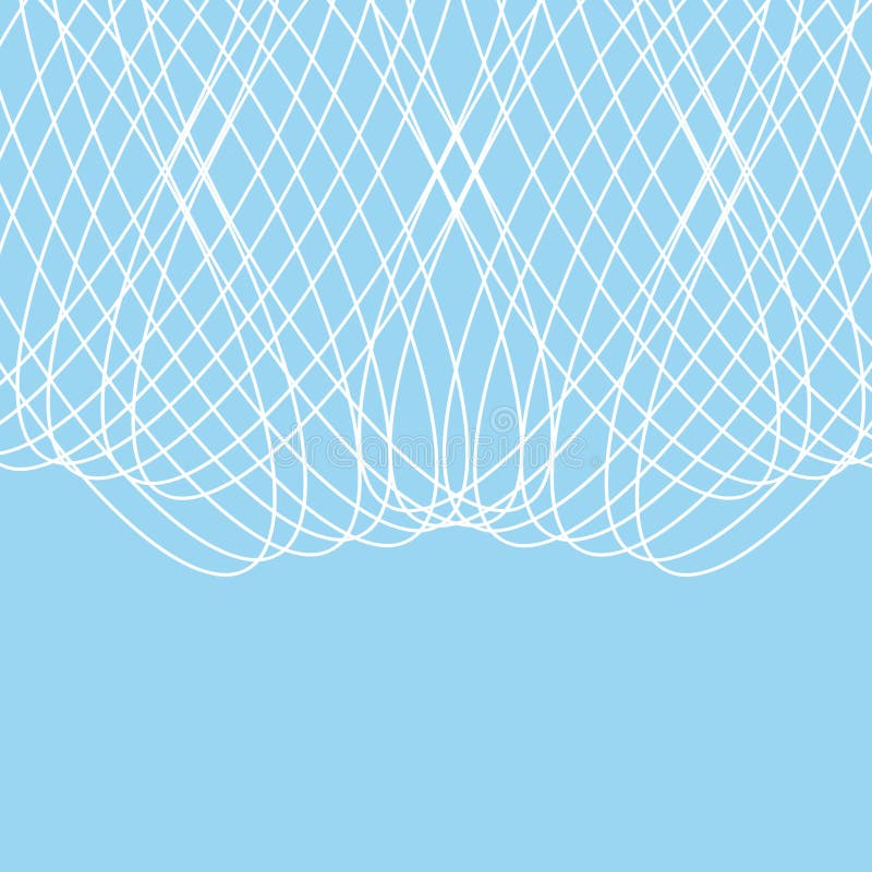 Blue Background,white Net and Chain on Light Blue Background Stock ...