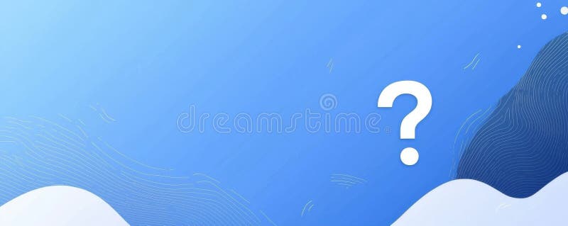 Blue Background with White Question Mark Design for Problem Solving ...