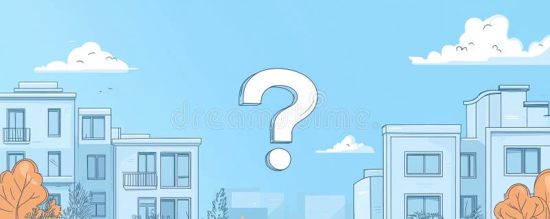 Blue Background with White Question Mark Design for Problem Solving ...