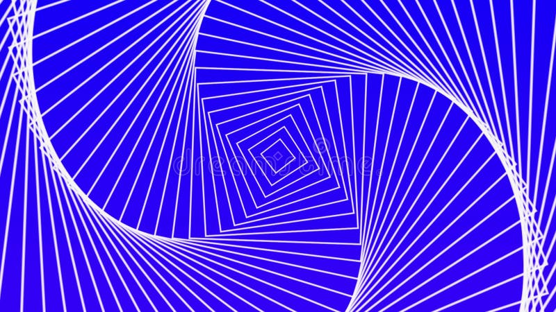 Blue Background with White Rectangular Lines Rotating Repeatedly Stock ...