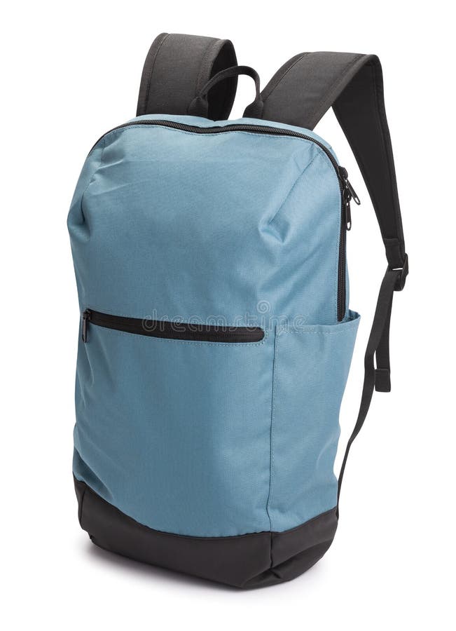 Blue backpack stock image. Image of vertical, color, baggage - 20471533