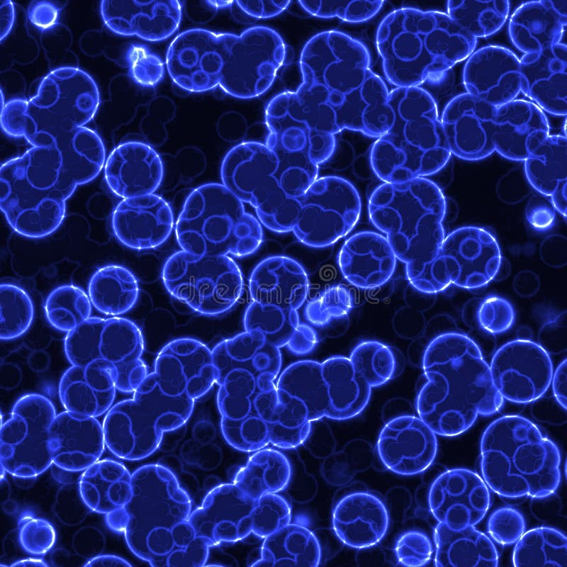 Blue bacteria stock illustration. Illustration of liquid - 10669095