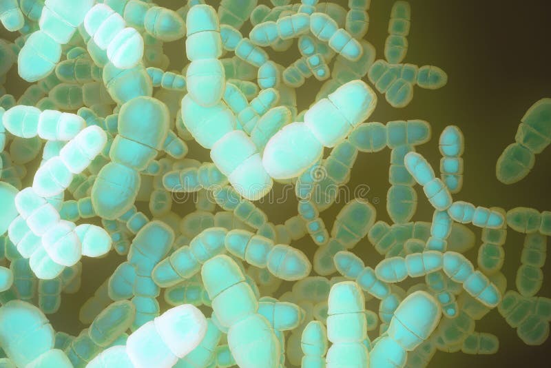 Blue bacteria background stock illustration. Illustration of blue ...