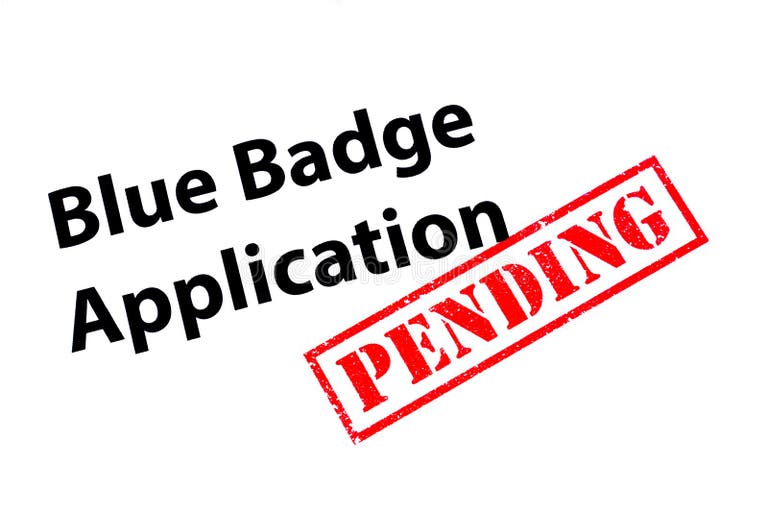 Blue Badge Application Pending Stock Illustration - Illustration of ...