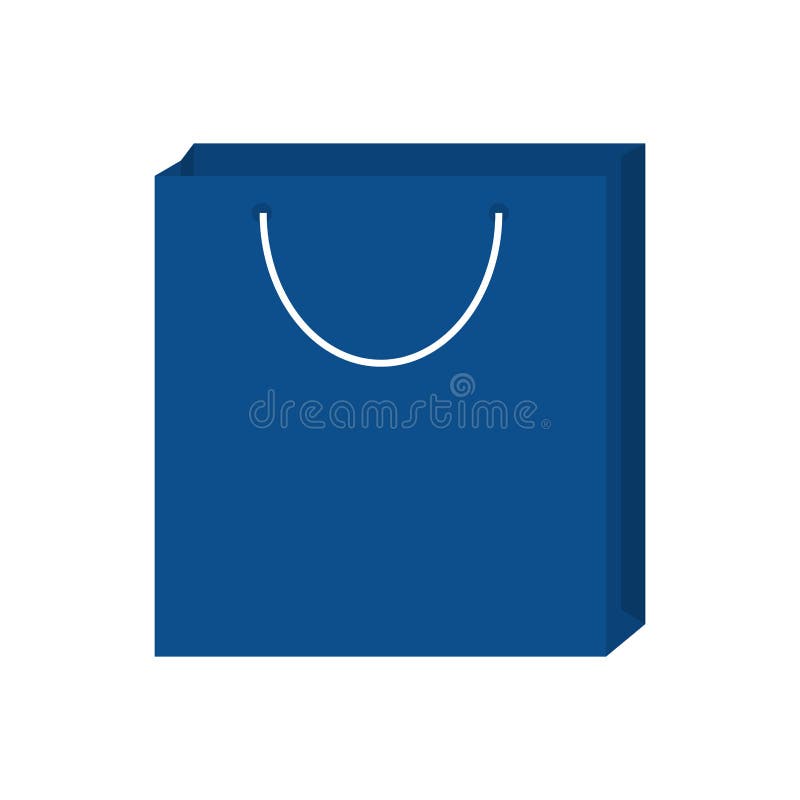Blue Bag Gift Shopping Design Stock Vector - Illustration of gift ...