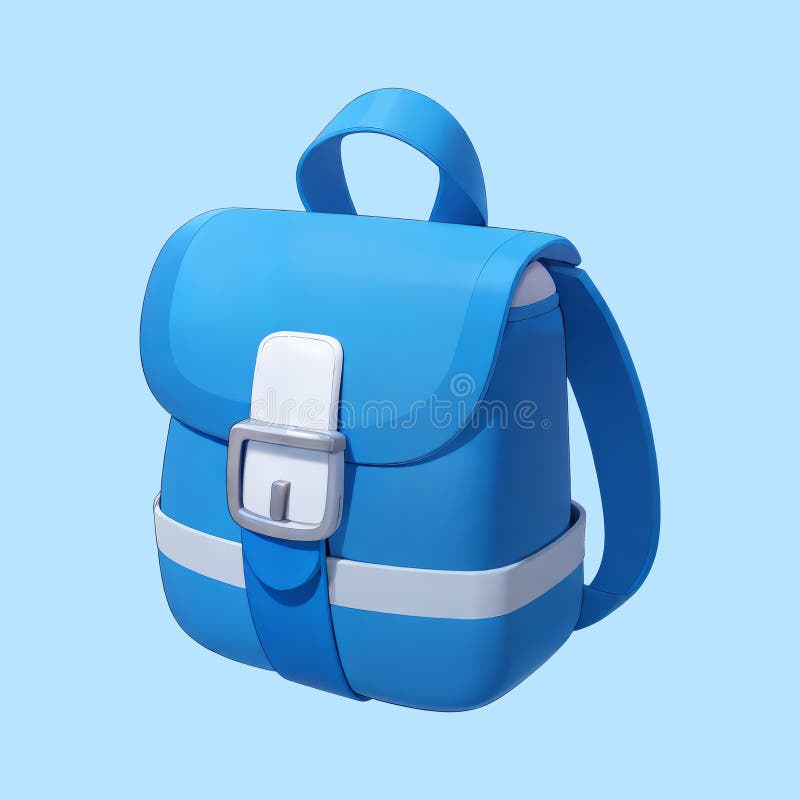 Blue Bag Icon Illustration Isolated Background Stock Illustration ...
