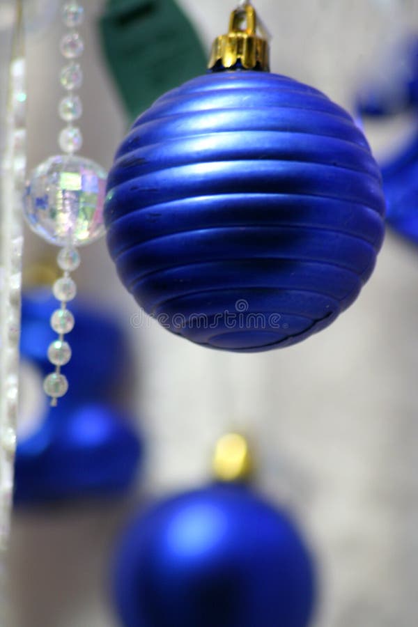 Blue ball stock image. Image of winter, ornament, bulb - 360579