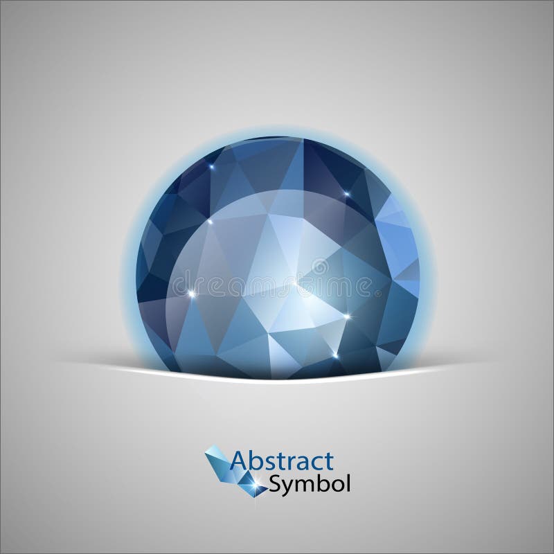 Blue Ball stock vector. Illustration of neon, clean, concept - 40791723