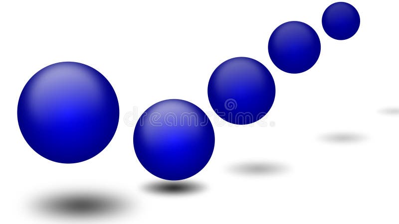 Blue Ball Bounce stock image. Illustration of ball, circle - 24311427
