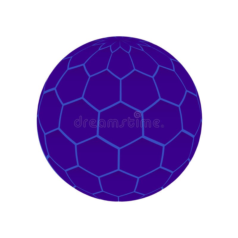 Blue Ball. Cirkle of Polygons Stock Illustration - Illustration of ...