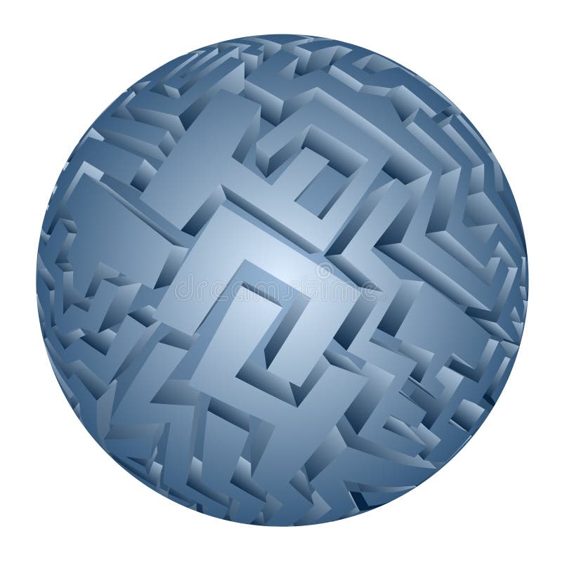 Blue ball stock vector. Illustration of creative, future - 41030470