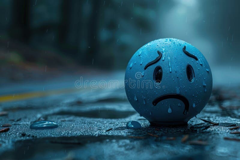 Blue Ball Sitting Puddle Water Stock Photos - Free & Royalty-Free Stock ...