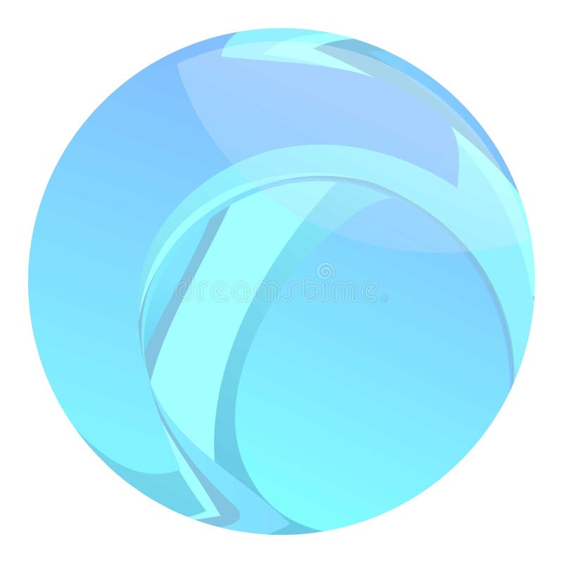 Blue Ball Icon Cartoon Vector. Circle Drop Stock Vector - Illustration ...