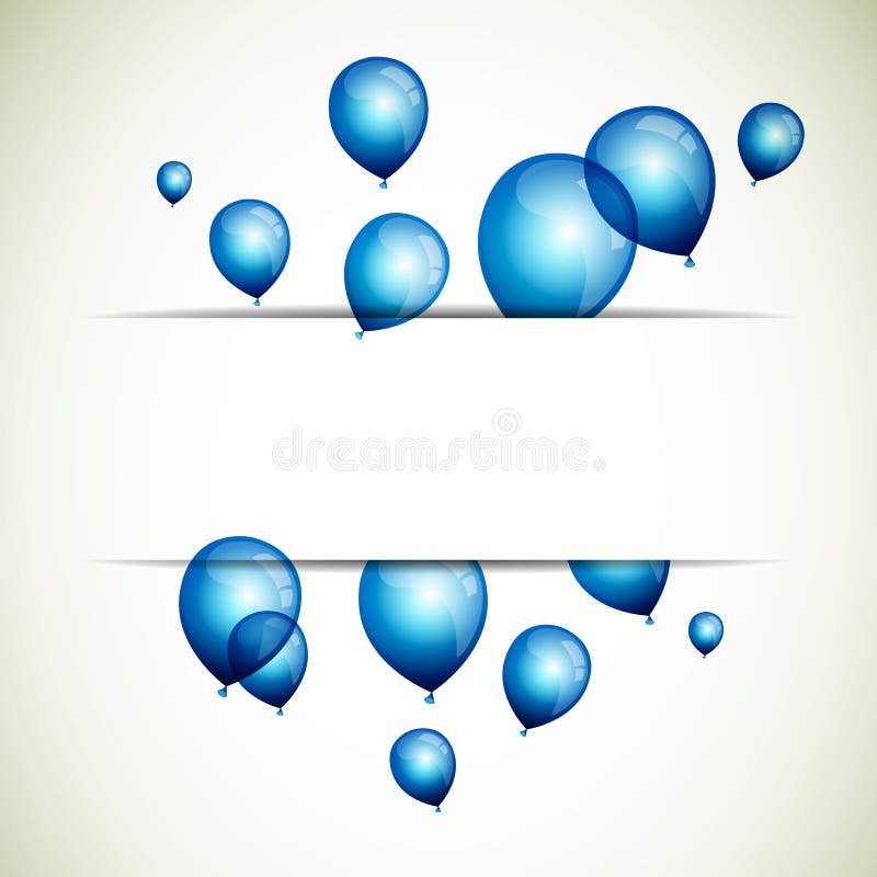 Blue ballons stock illustration. Illustration of cartoon - 30708275