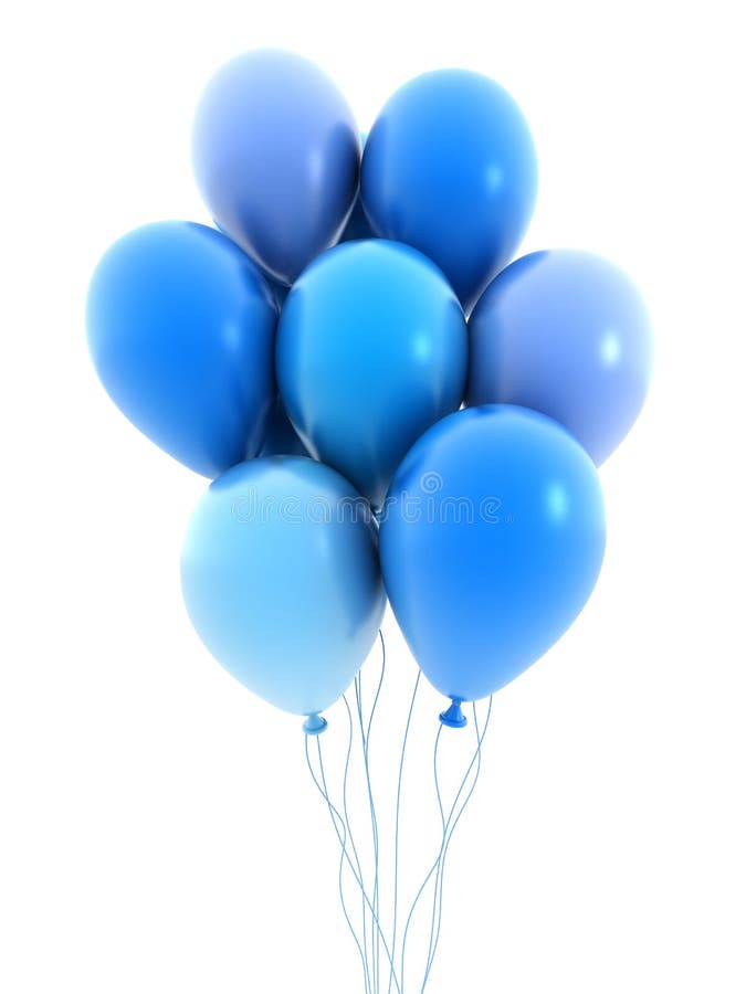 Blue balloon stock illustration. Illustration of celebration - 19591917