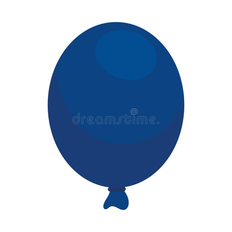 Blue balloon icon stock vector. Illustration of vector - 273110209