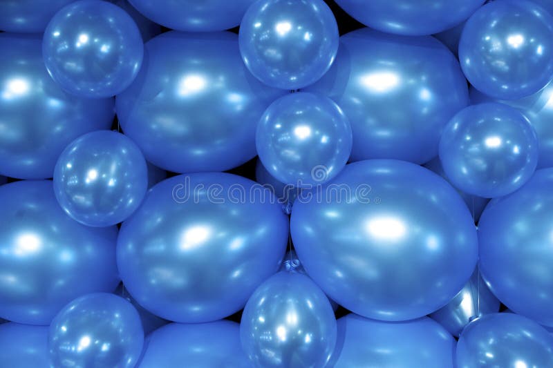 Blue balloons stock image. Image of balls, balloons, filled - 16306729
