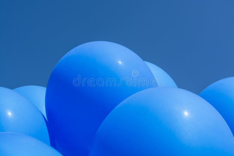 Blue balloons stock image. Image of spheres, bubbles - 50290761