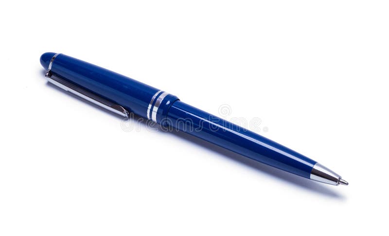 Blue Ballpoint Pen stock photo. Image of supply, blue - 316640718