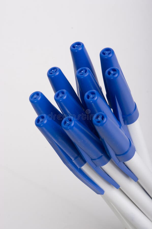 Bundle of Ballpoint Pens stock photo. Image of studio - 9056490