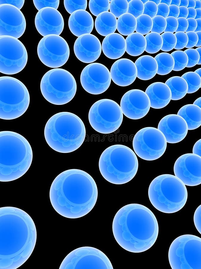 Blue balls stock illustration. Illustration of digital - 14137394