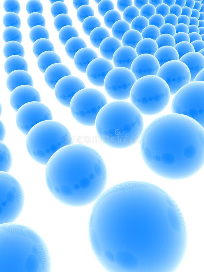 Blue balls stock illustration. Illustration of digital - 14137394