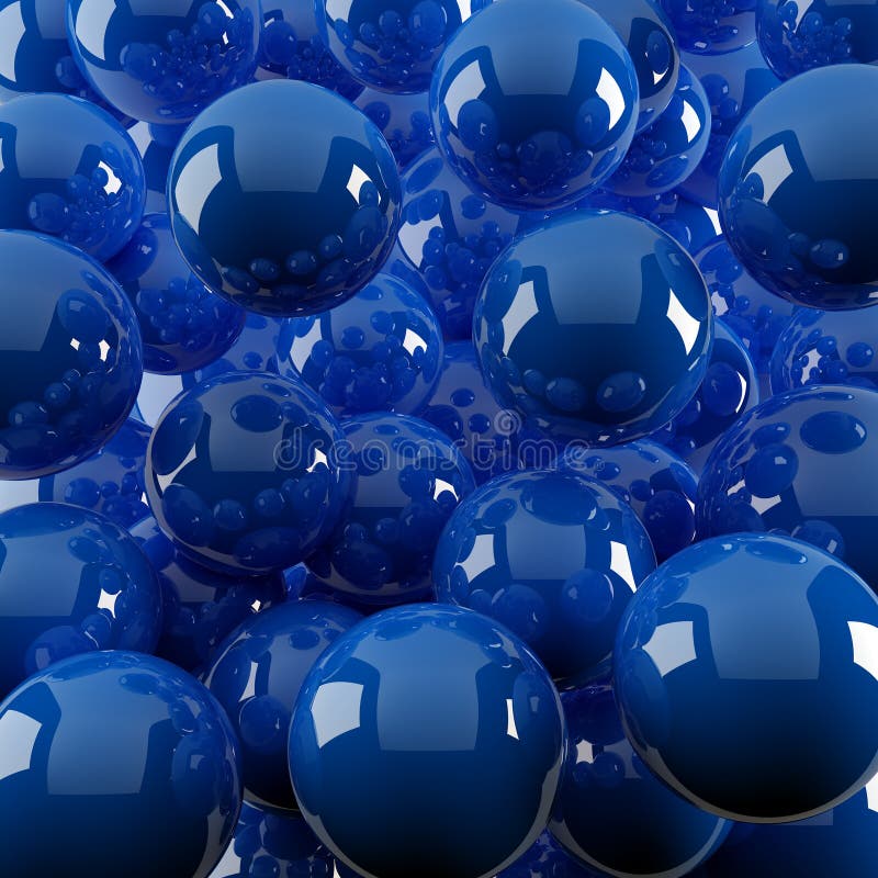 Blue balls stock illustration. Illustration of bubble - 20074930